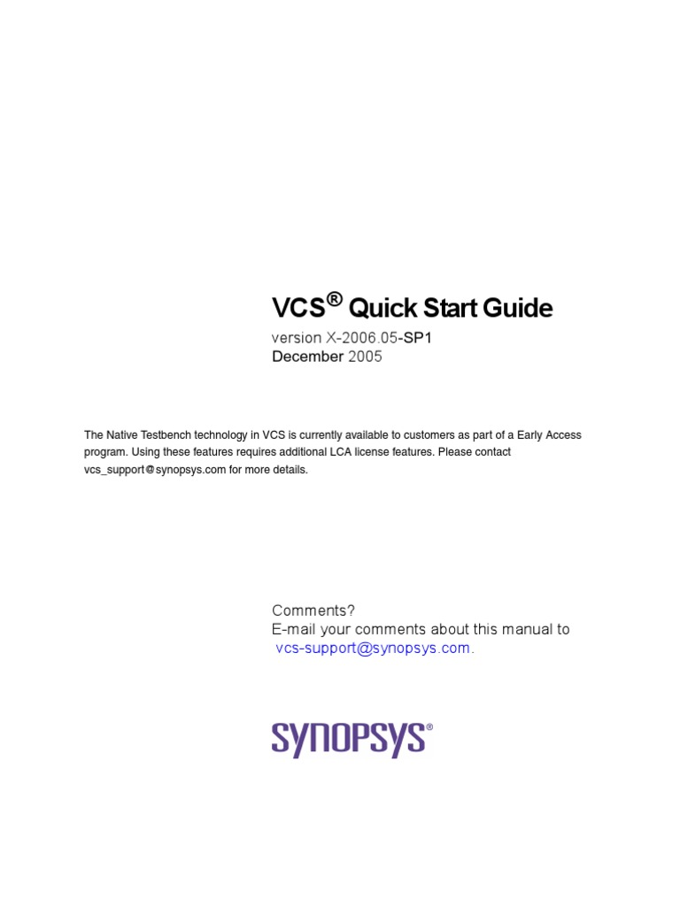 Vcs Quickstart | Download Free PDF | Queue (Abstract Data Type) | Vhdl