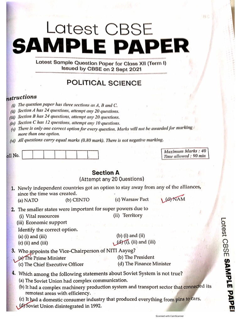 Sample Paper Imp | PDF