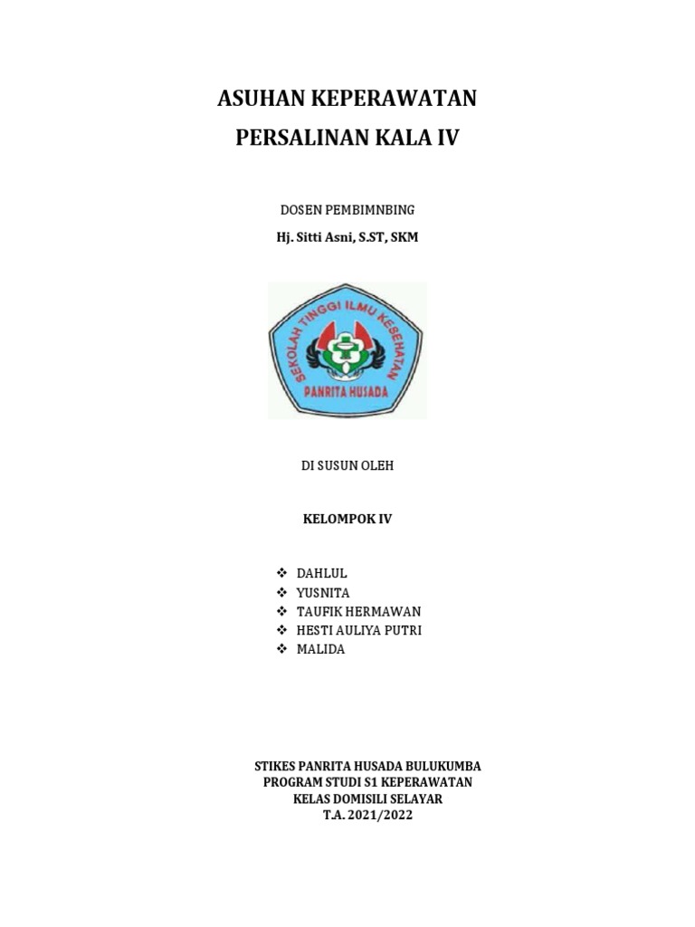 Askep Persalinan Kala 4 | PDF