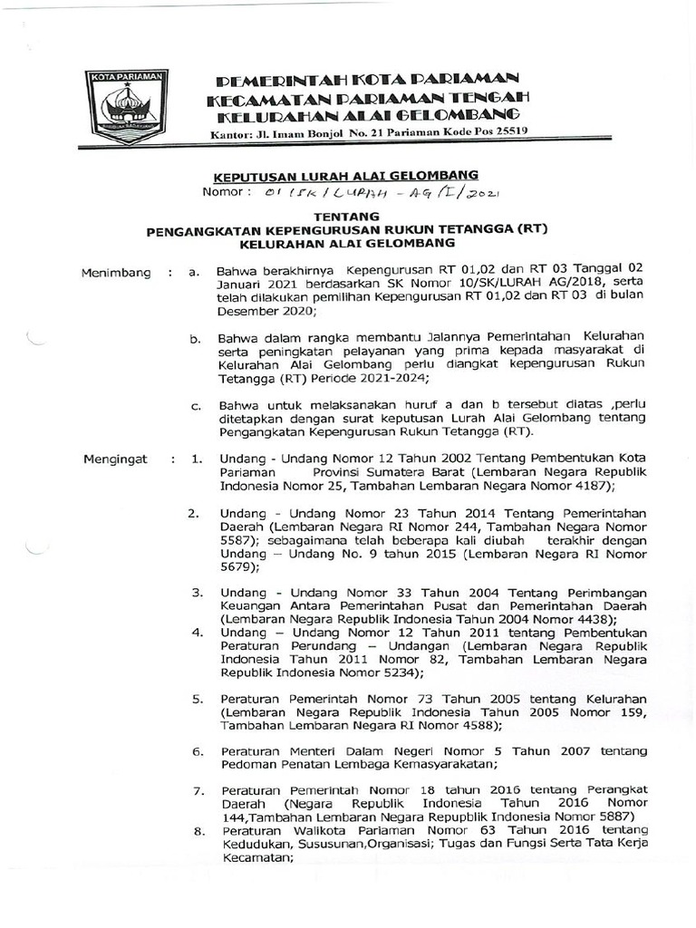 SK RT 2021 - 2024 | PDF