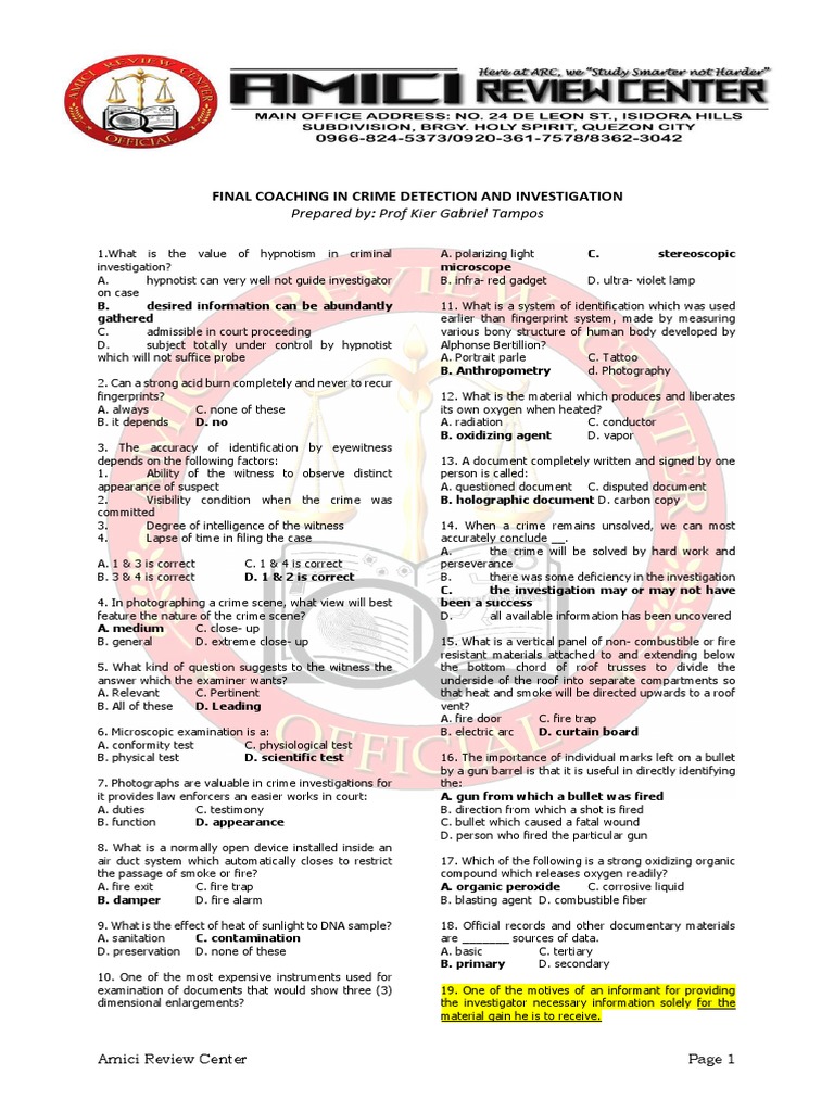 CDI FC Answer Key | PDF | Traffic | Traffic Light