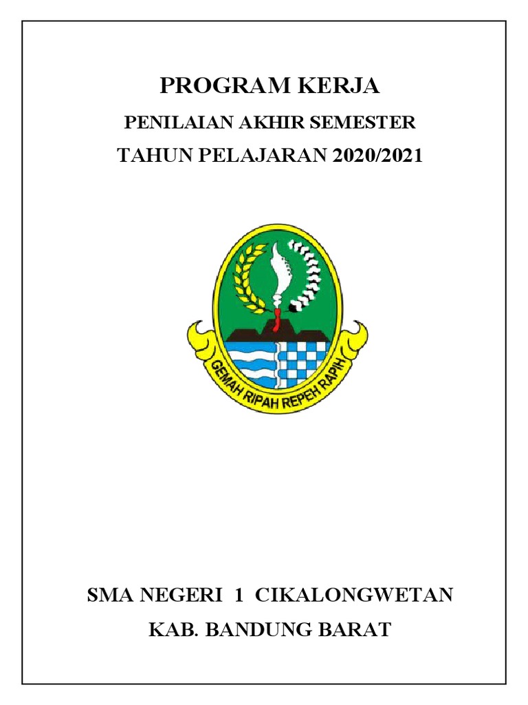 Program Kerja Pas 20202021 | PDF