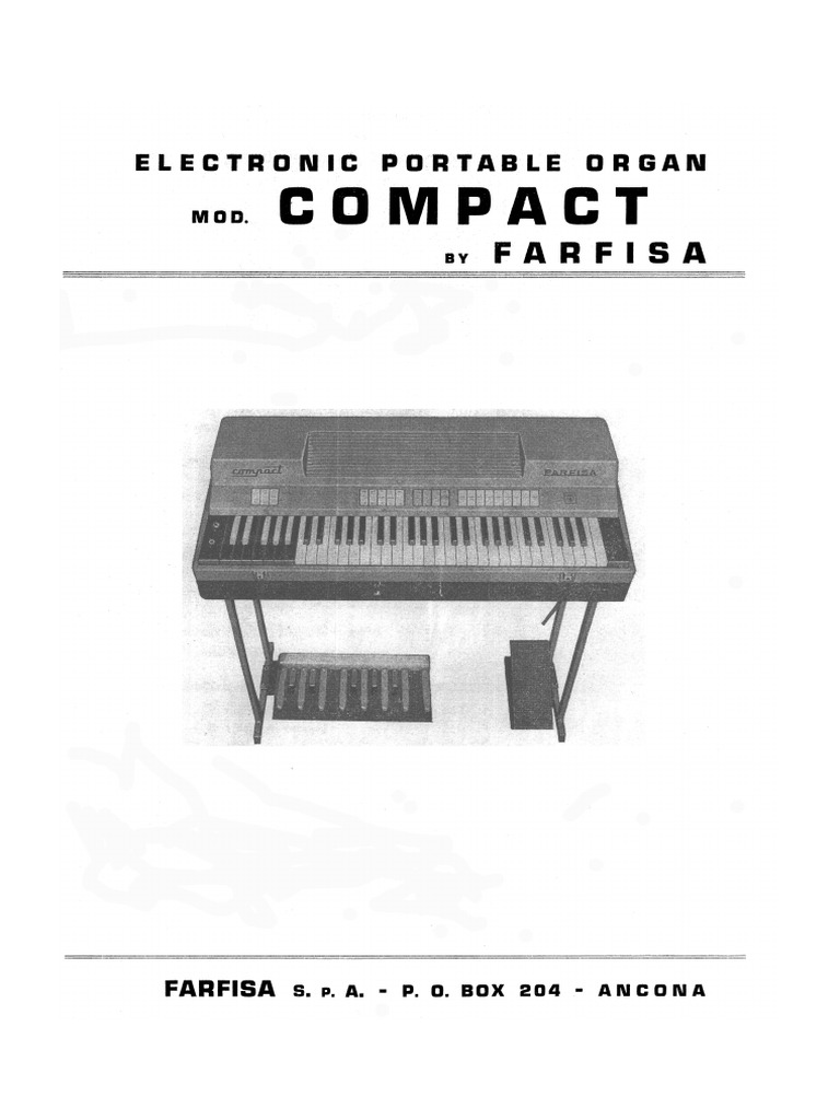 Farfisa Compact Service Manual | PDF