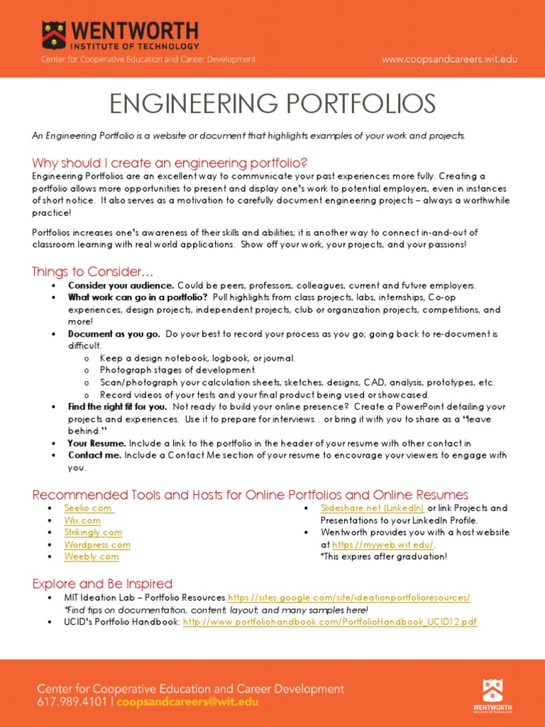 Engineering Portfolios: Why Should I Create An Engineering Portfolio ...
