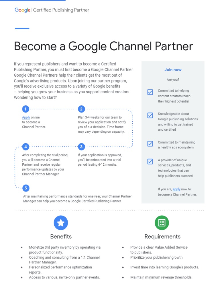 Become a Google Channel Partner Now | PDF | Computing | Communication