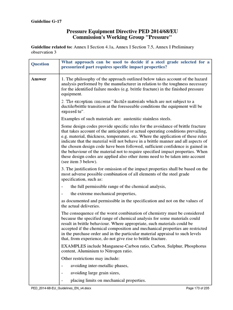 Guideline G-17 Impacto en Materiales | PDF | Steel | Brittleness