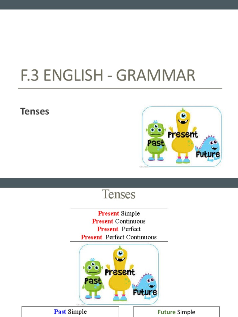 F.3 English - Grammar: Tenses | PDF | Grammatical Tense | Language Mechanics
