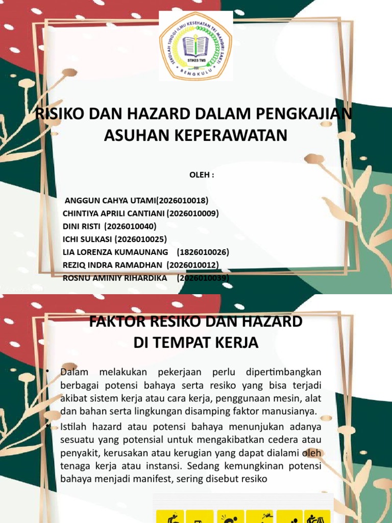 Risiko Dan Hazard Dalam Pengkajian | PDF