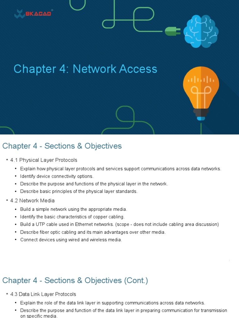 Network Access: Physical Connections & Media Types | PDF | Network ...