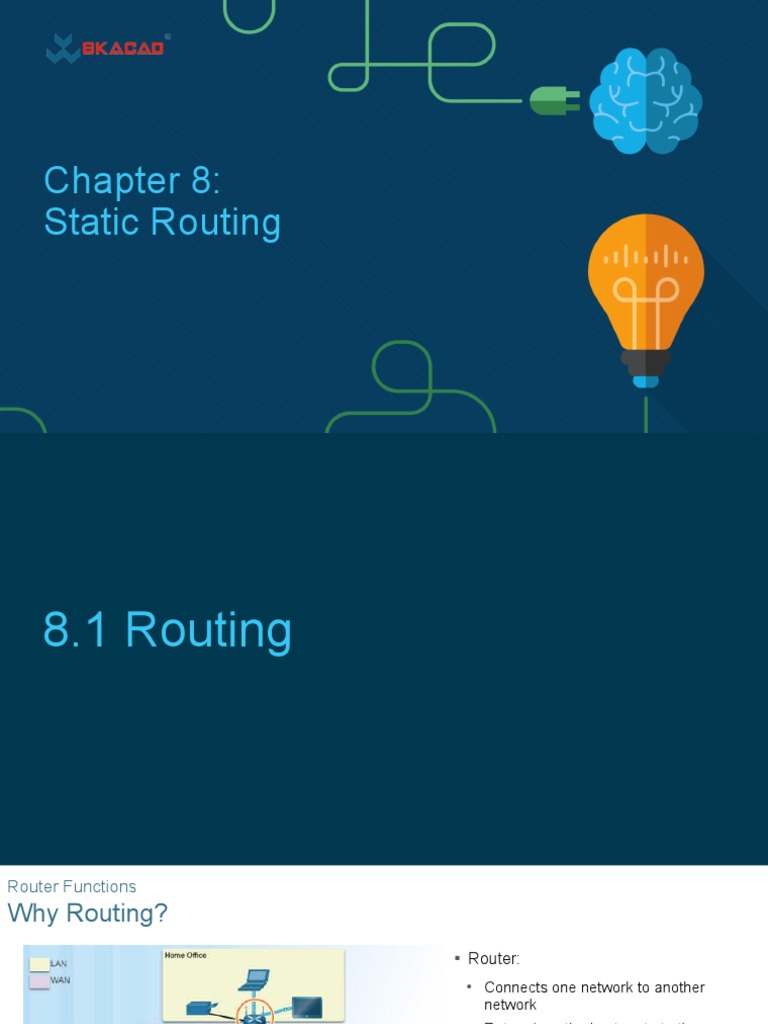 Static Routing Fundamentals | PDF | Router (Computing) | Routing
