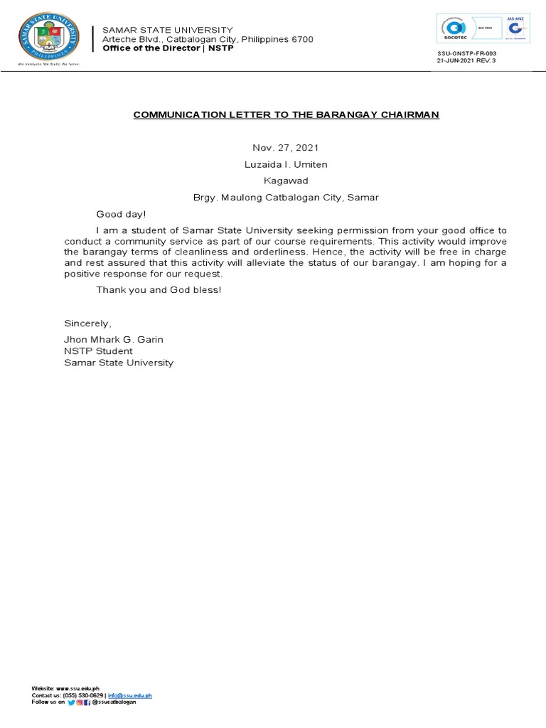 Narrative Report on Community Service | PDF