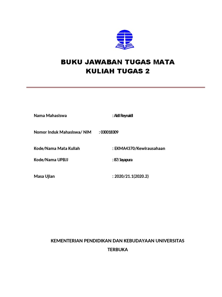 Tugas Kewirausahaan Aldi Reynaldi | PDF | Karier & Perkembangan | Bisnis