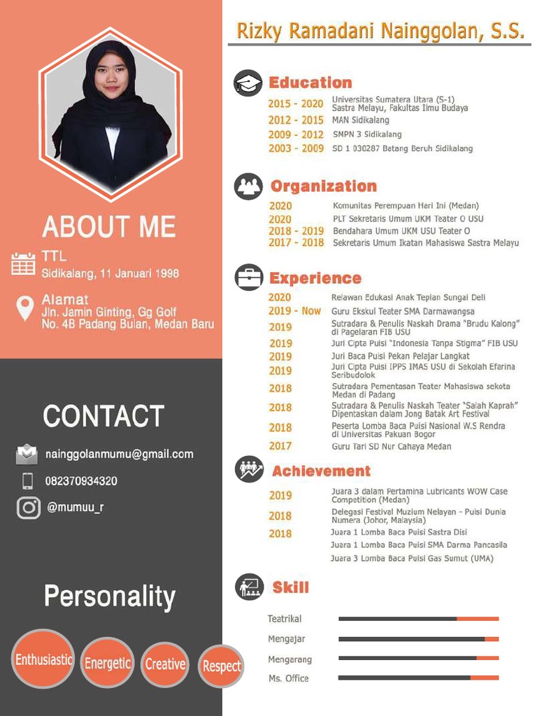 CV Terbaru Mumu-Reduced - Rizky Ramadani Nainggolan | PDF