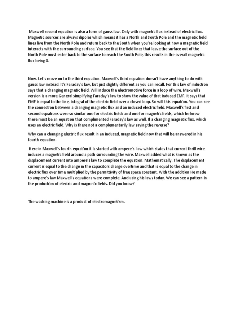 Maxwell Script | PDF