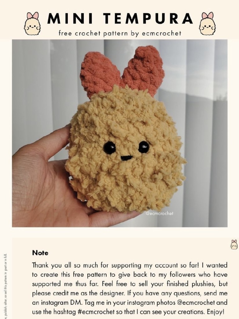 Tempura Crochet Pattern | PDF