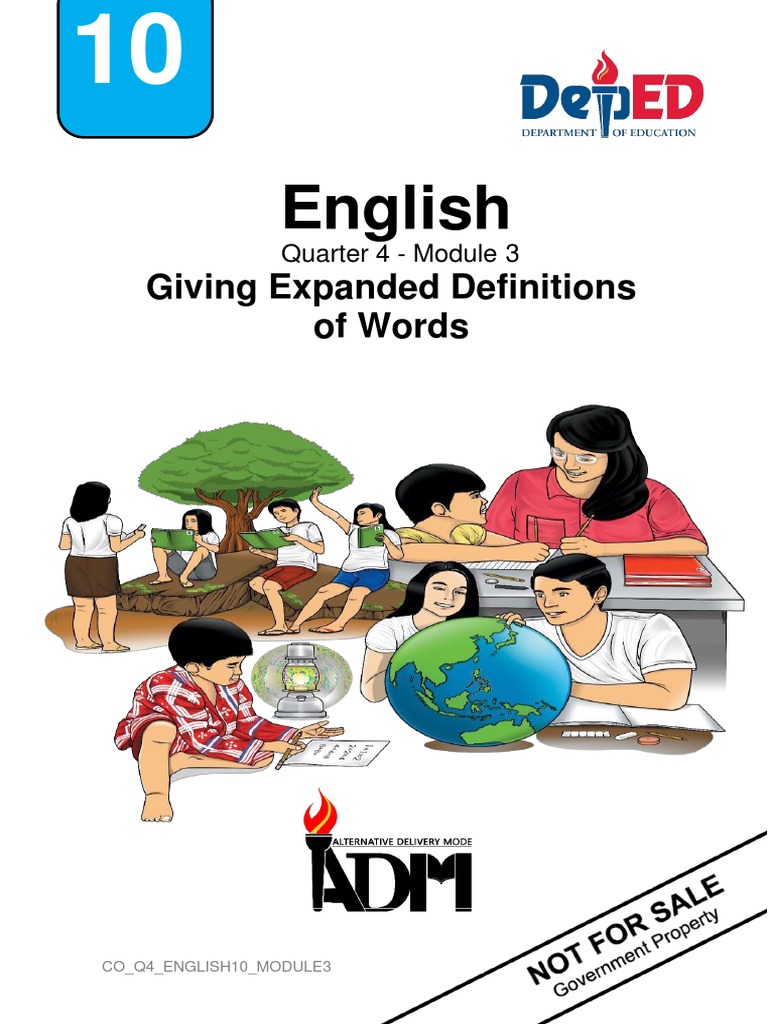 Engl10 Q4 M3 Giving Expanded Definition of Words | PDF | Cognition ...
