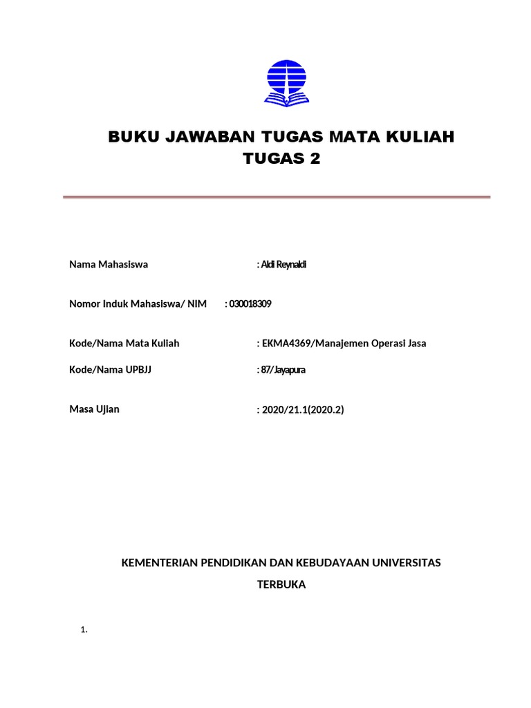 Tugas Manajemen Operasi Jasa Aldi Reynaldi | PDF