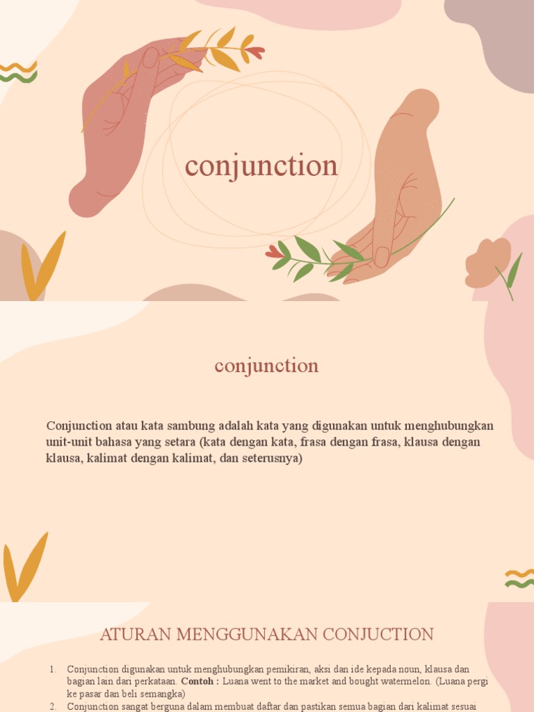 English (Conjunction Dan Jenis Jenisnya) | PDF