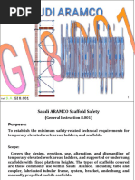 Saudi Aramco Field Checklist | PDF | Ladder | Scaffolding