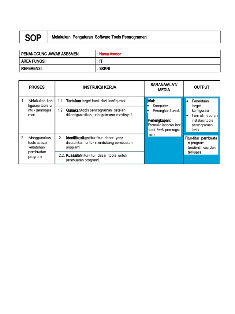 6 FR - SOP Teknis Menggunakan Struktur Data | PDF | Komputer