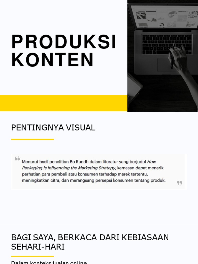 Pentingnya Visual dalam Konten Jualan | PDF | Bisnis | Seni