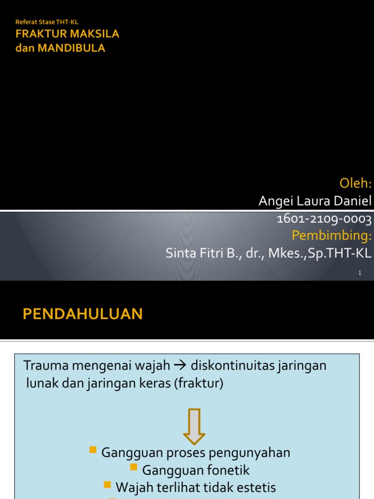 Fraktur Maksila Dan Mandibula | PDF