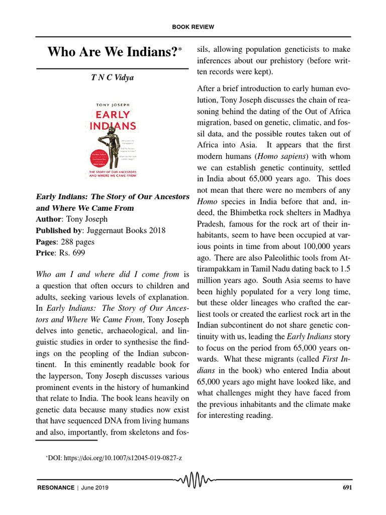 Early Indians: Ancestry and Migration | PDF | Social Science