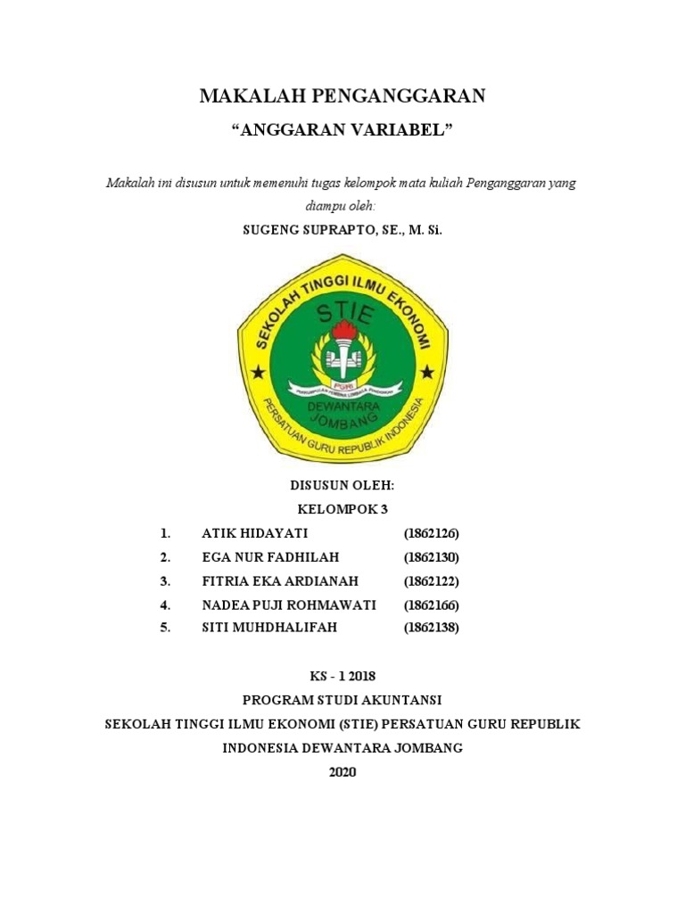 Makalah Anggaran Variabel | PDF