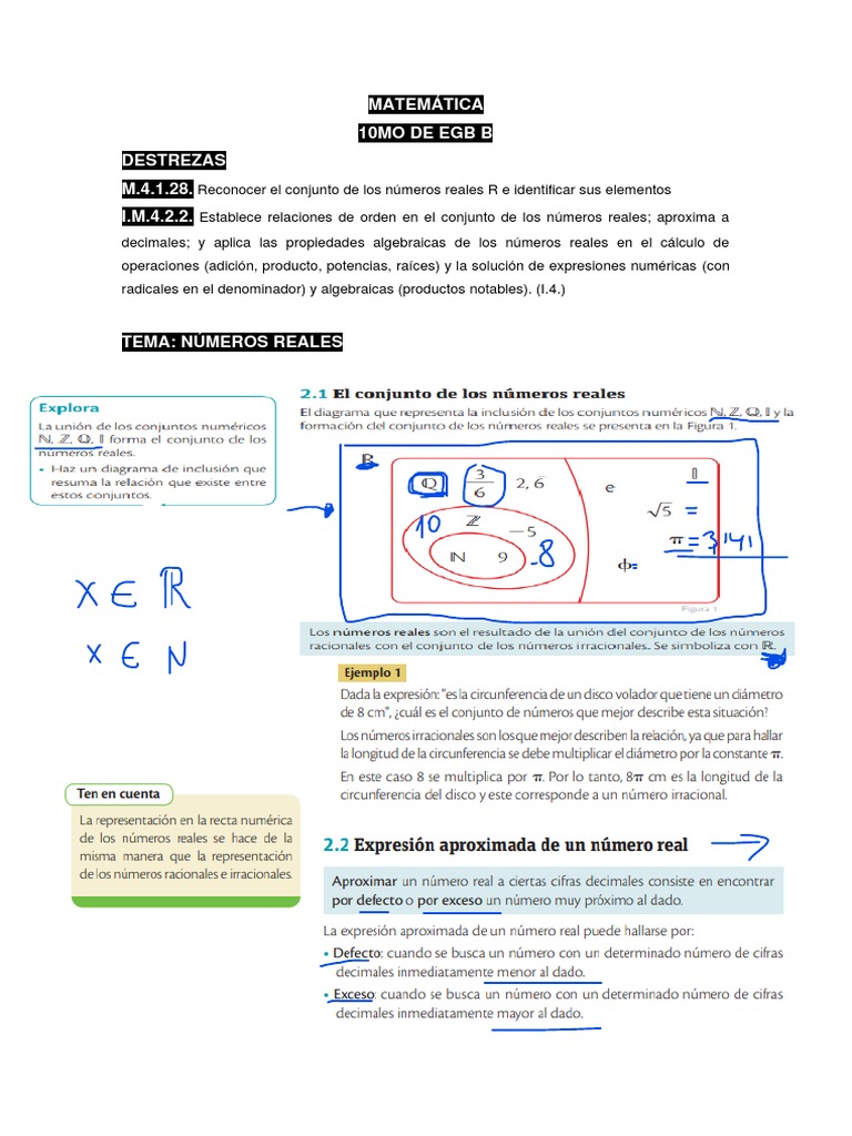 Matematica 10mo Egb. | PDF