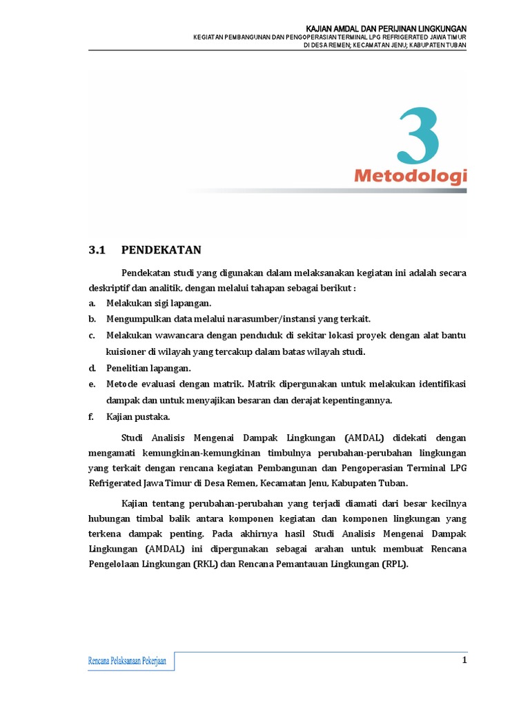 Metode Amdal Dan Tahapan Pelaksanaan Pekerjaan (Non Oss) | PDF