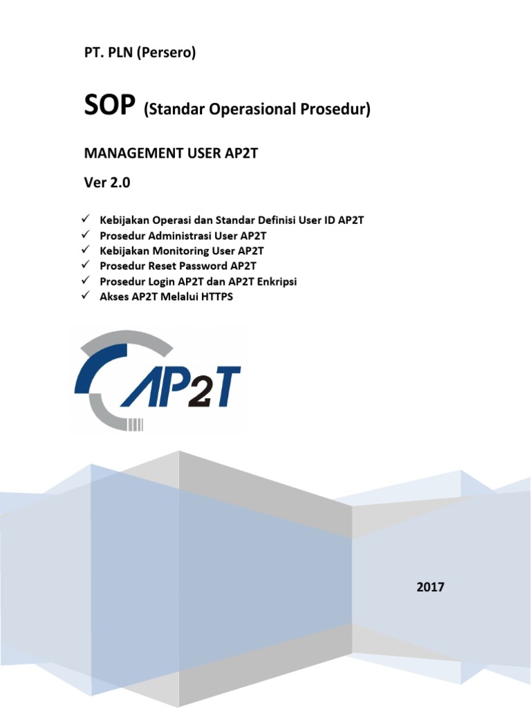 SOP Manajemen User AP2T PLN | PDF