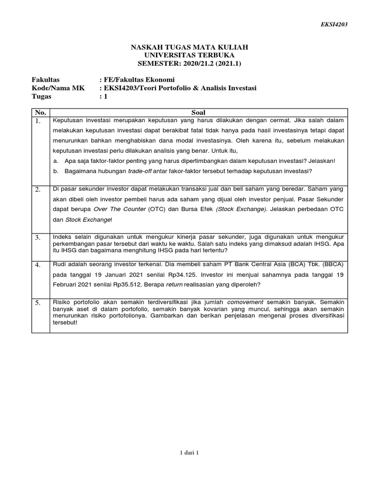 Naskah Eksi4203 Tmk1 1 | PDF