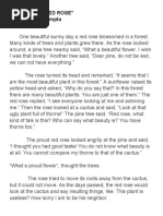 The Arrogant Rose Storytelling | PDF | Flowers | Petal