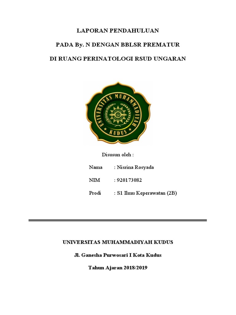 Laporan BBLSR Prematur di RSUD | PDF