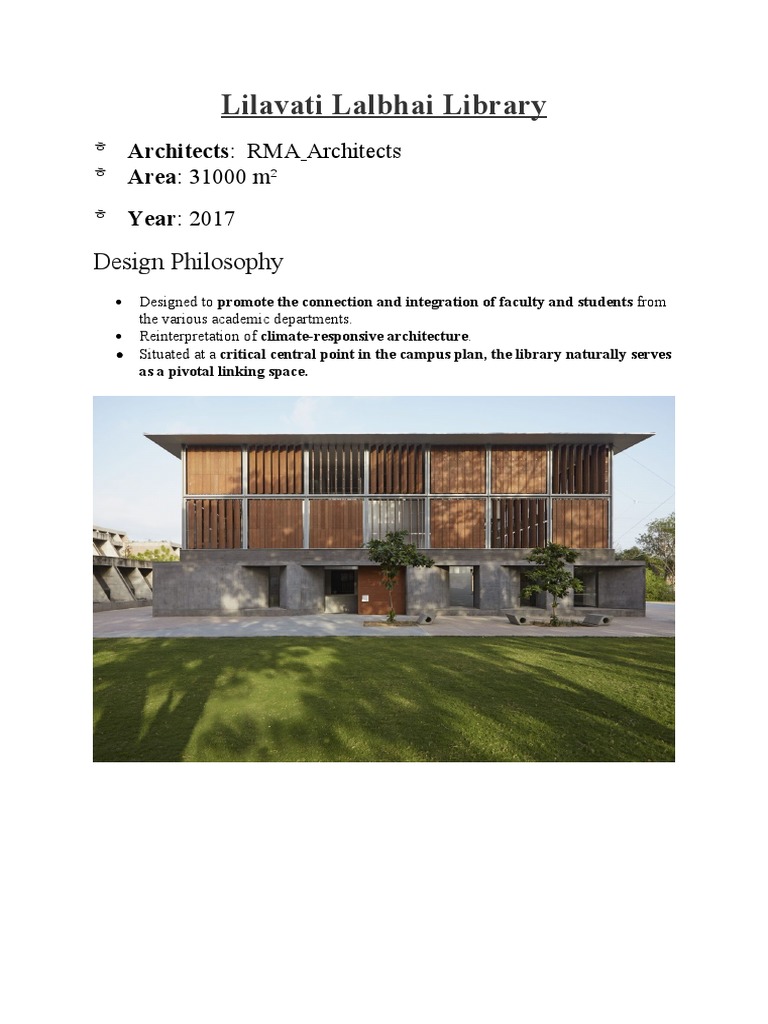 CEPT University Library Design Overview | PDF | Libraries