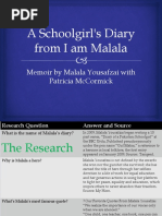 A Schoolgirl's Diary From I AM MALALA | PDF | Malala Yousafzai