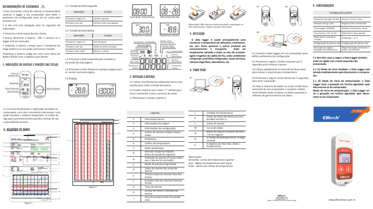 Manual de Datalogger | PDF | Tempo | Informática