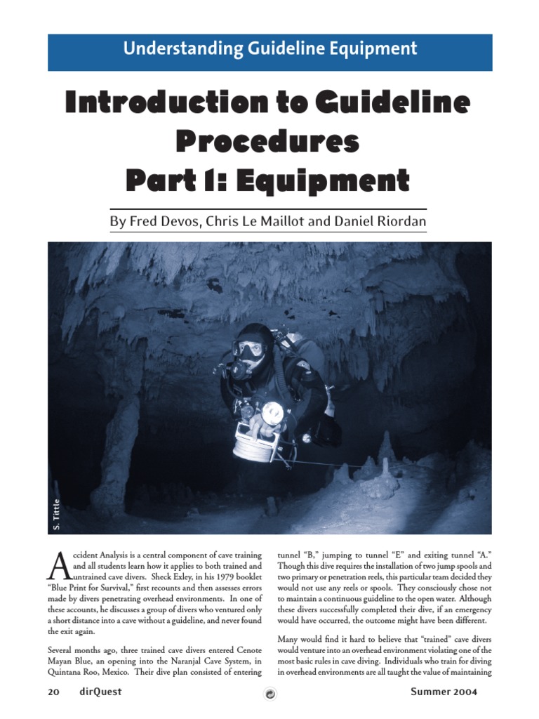 Introduction To Guideline Procedures Part 1 | PDF | Underwater Diving ...