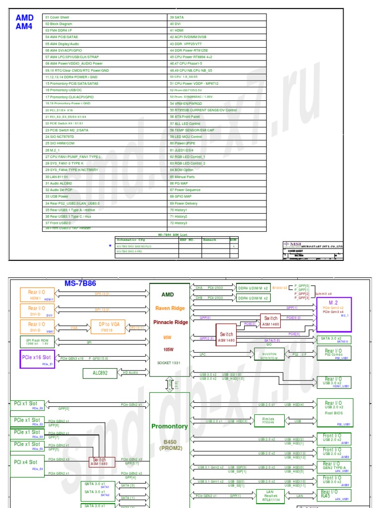MSI MS-7B86 Rev3.0 | PDF | Computer Hardware | Manufactured Goods
