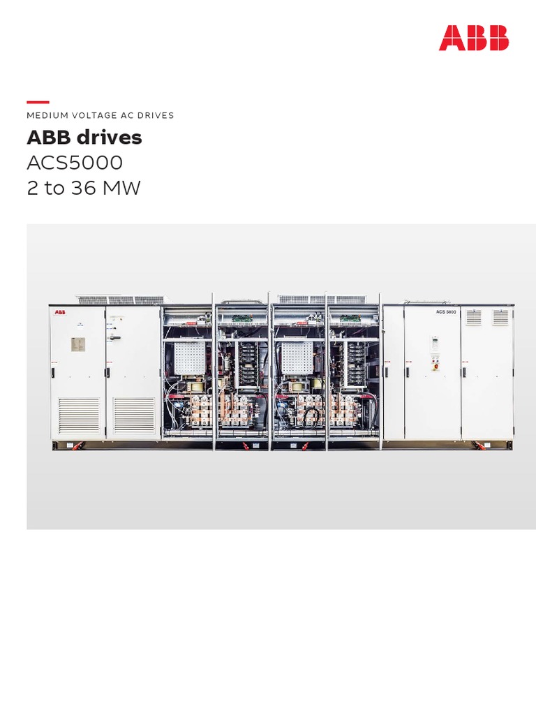 ACS5000 Medium Voltage Drive Catalog 3BHT490501R0001 RevL EN Lowres ...