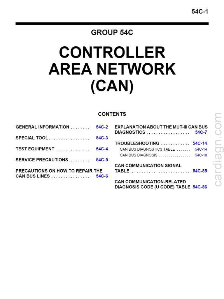 06 Triton - CONTROLLER AREA NETWORK (CAN) | PDF