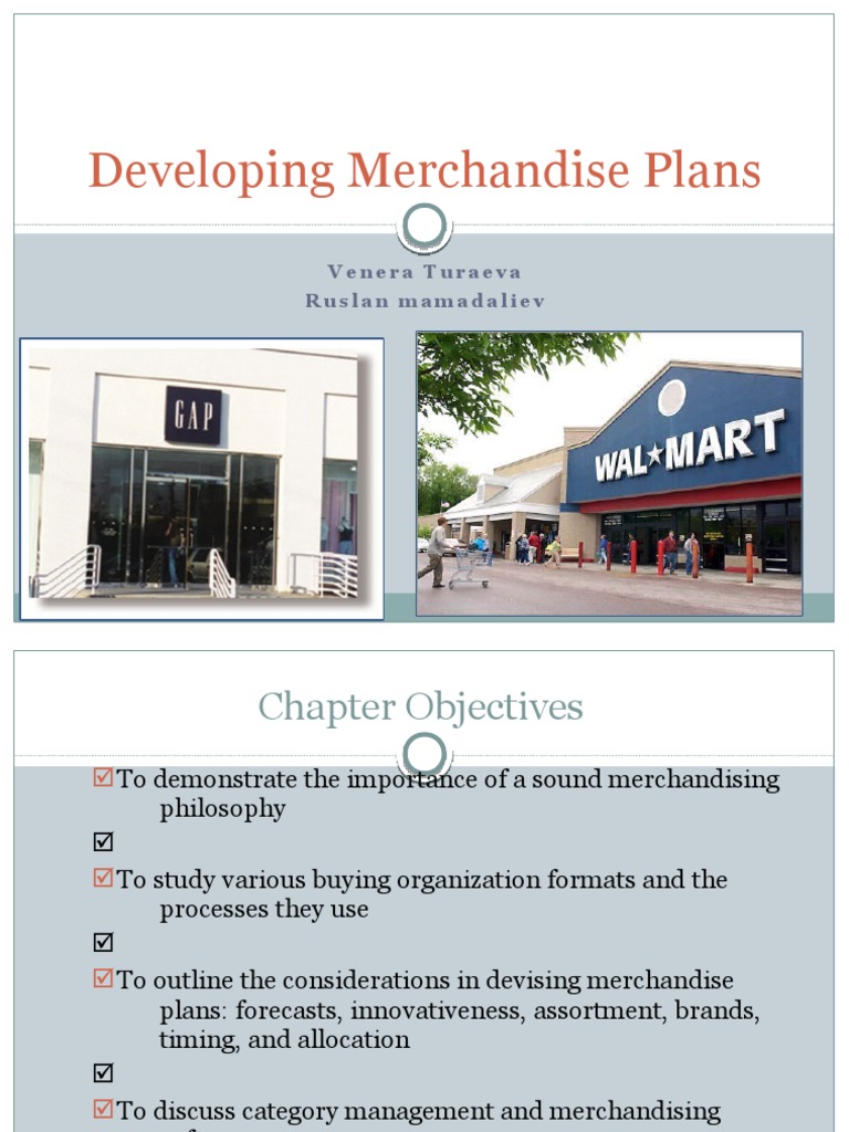 Developing Merchandise Plans | PDF | Merchandising | Retail