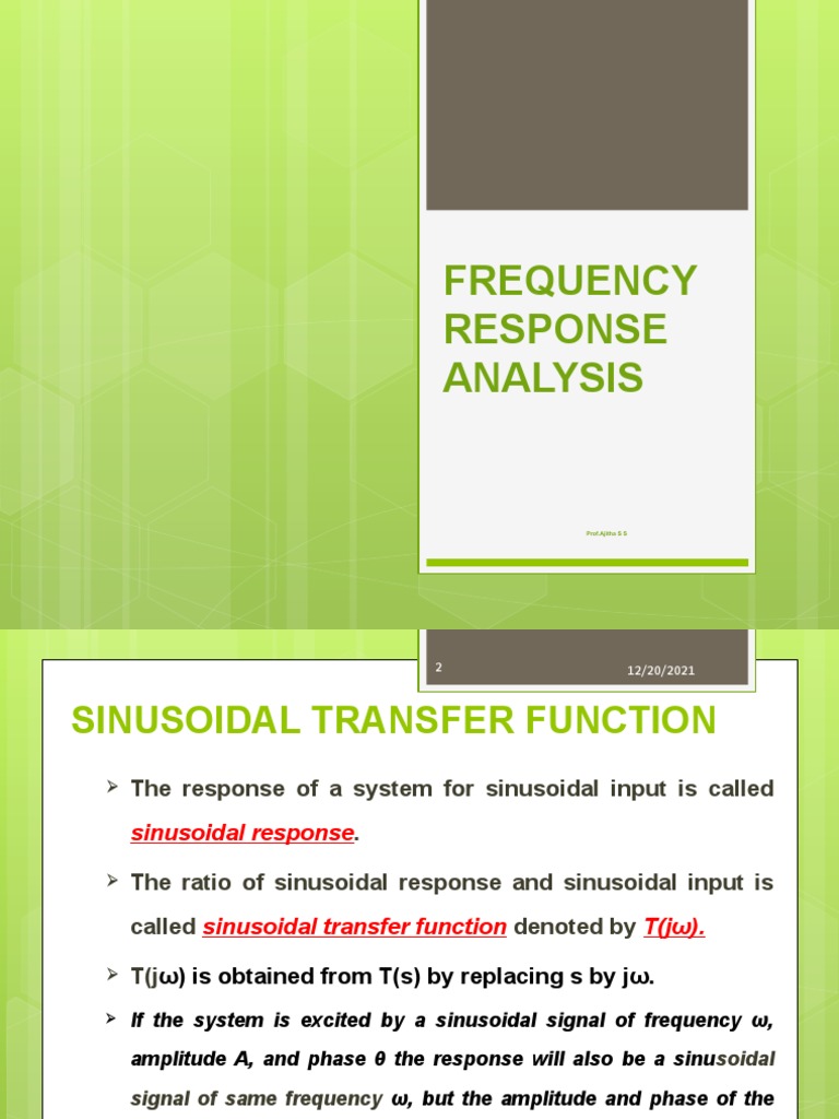 Frequency Response Analysis | PDF | Resonance | Bandwidth (Signal Processing)