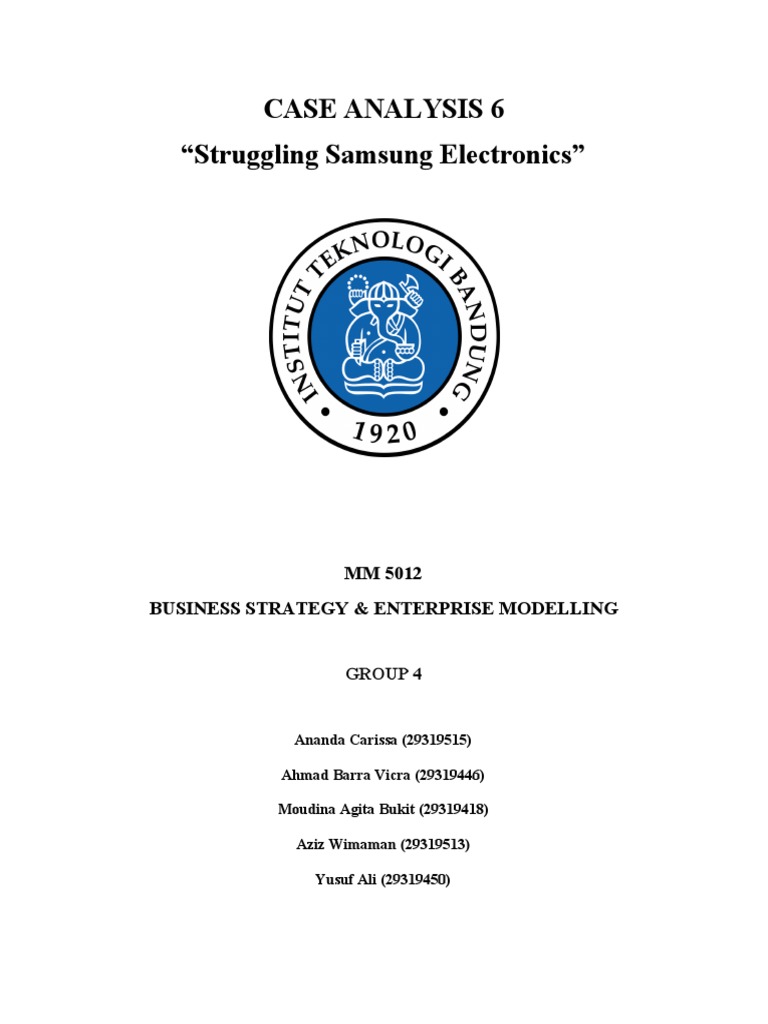 Struggling Samsung Electronics Analysis | PDF | Samsung Electronics ...