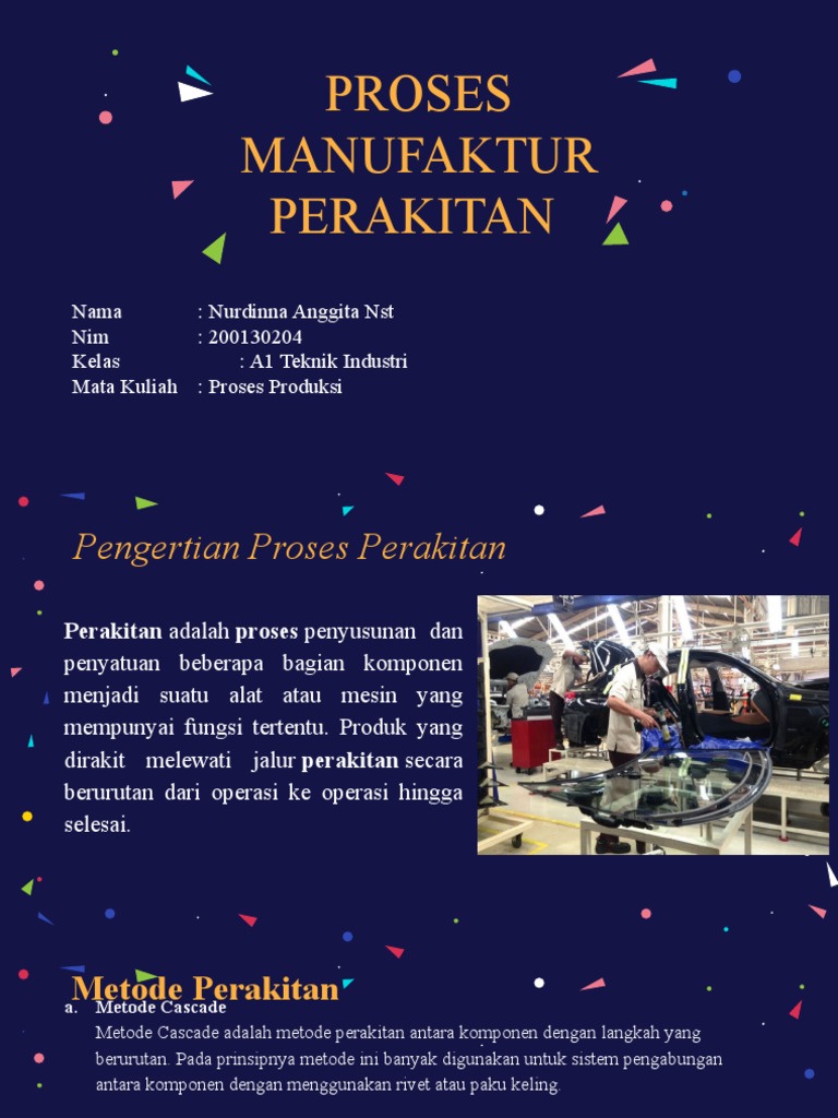 Proses Manufaktur Perakitan | PDF