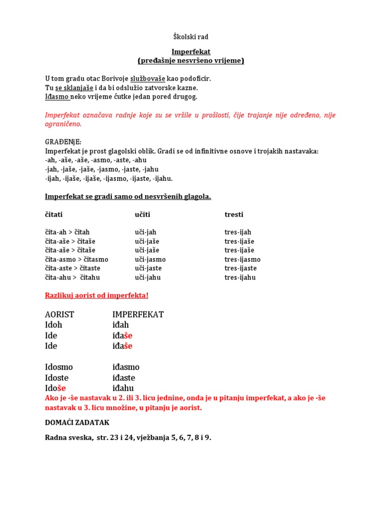Imperfekat | PDF