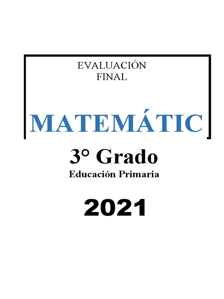 3ro Matematica Ok | PDF