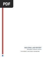 Welding Lab Report | PDF | Construction | Welding