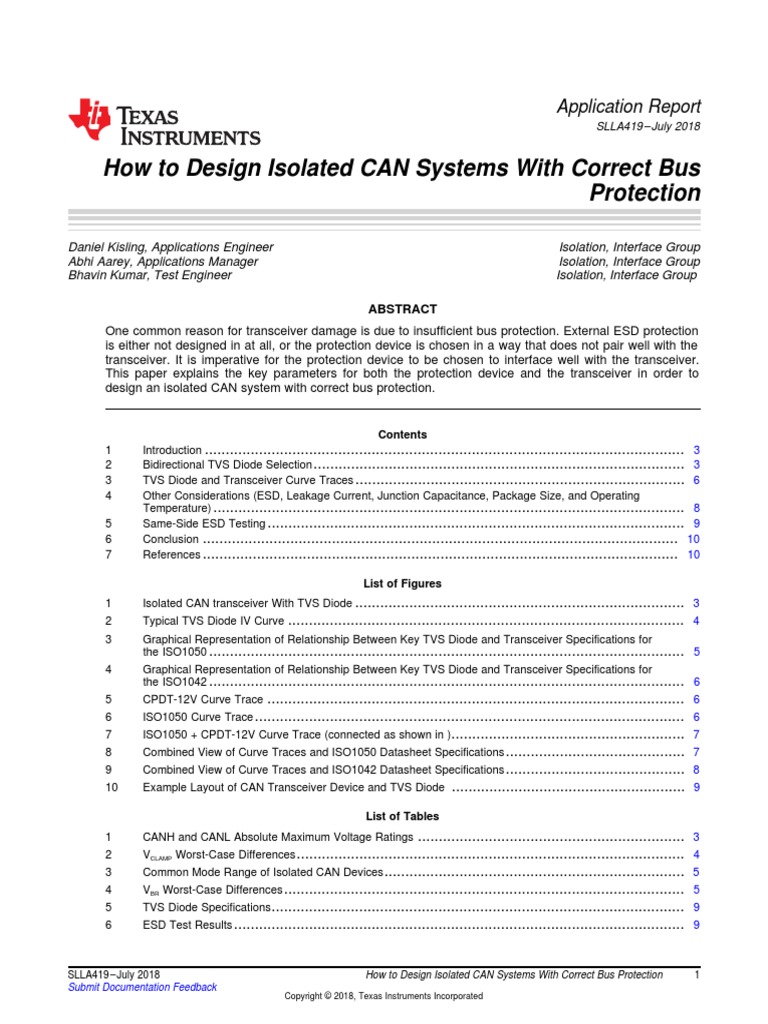 How To Design Isolated CAN Systems With Correct Bus Protection ...