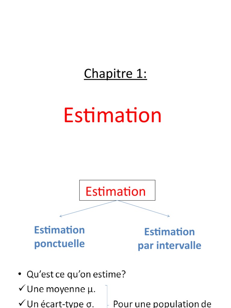 Cour Stat Inf 2 Pdf Estimateur Statistique Variance Mathématiques